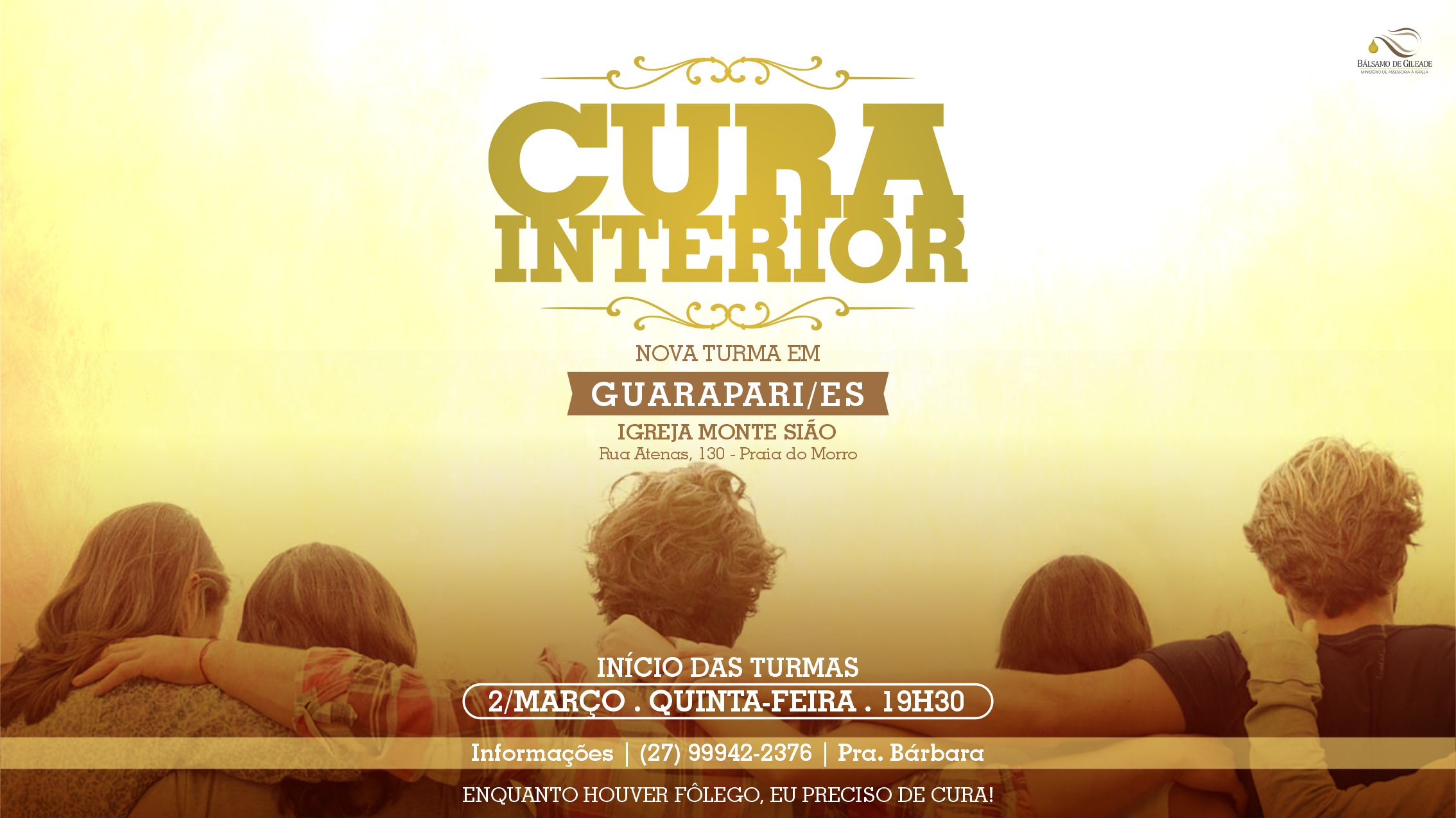 Programa de Cura Interior em Guarapari/ES